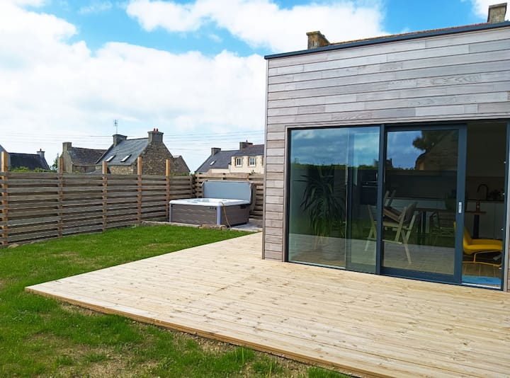 Bulle Marine, Maison Neuve En Bois, Mer Et Spa. - Île de Batz