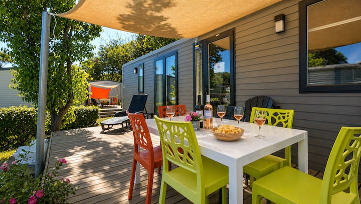 Camping La Yole - Mobil Home 3 Ch Suite Parentale - Valras-Plage