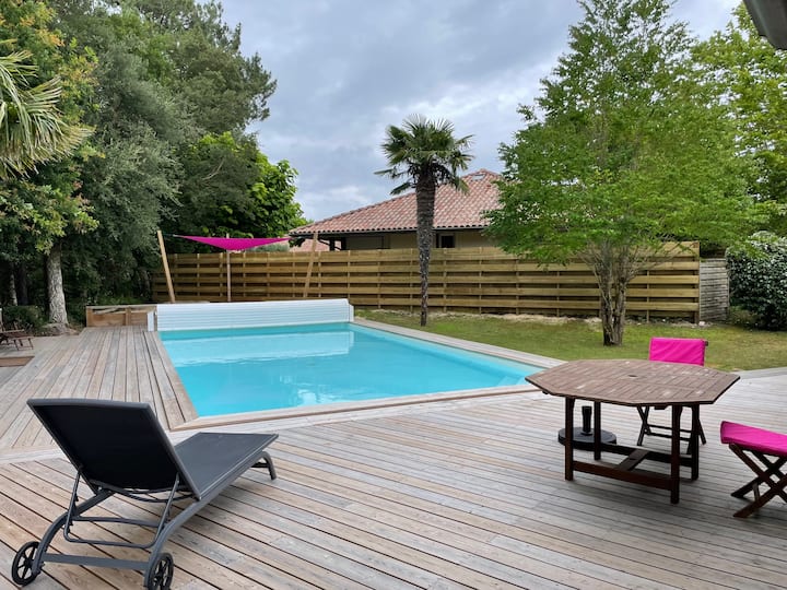 Villa 6 Pers - Piscine Chauffée - Proche Océan - Vieux-Boucau-les-Bains