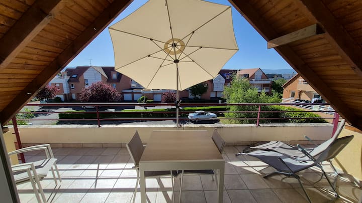 Appartement 3 éToiles Calme Avec Belle Terrasse - Colmar