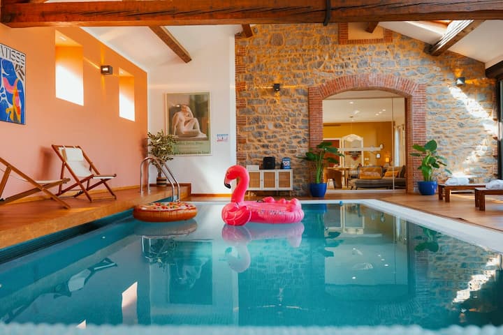 Casa Vamaë Piscine Int Cinéma - Frankreich