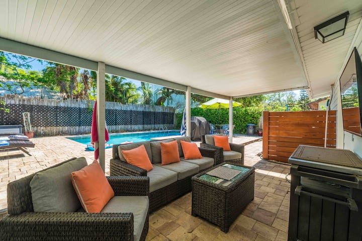 Vilano Zen Oasis I Free Activities I Pool-fire Pit - St. Augustine, FL