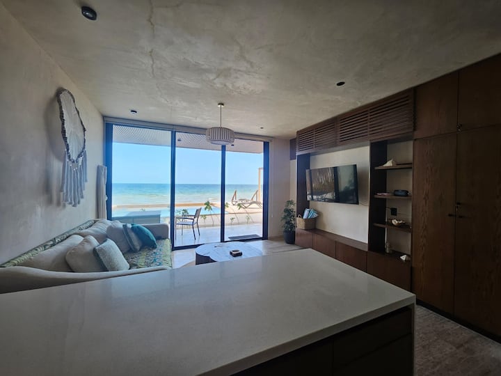 Beachfront - Piscina -Terraza Privada - Telchac Puerto