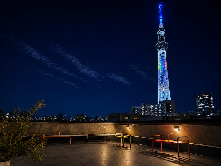 Skytree View · Calm Designer Stay Near Asakusa - Ueno