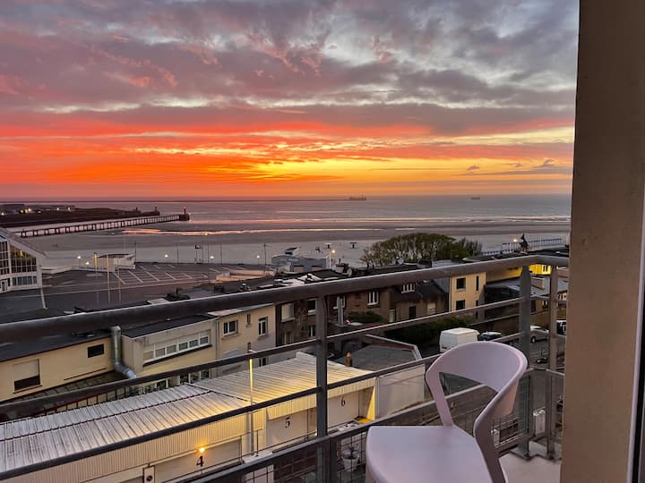 Vue Mer Traversant, Balcon, Terrasse, Nausicaá - Boulogne-sur-Mer
