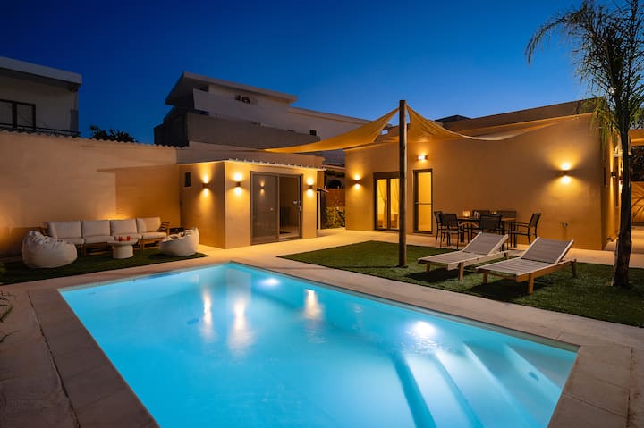Villa Margarita Boho Retreat - Private Pool-garden - Chania