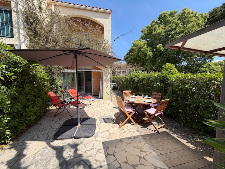 T2 Plein Sud Jardin 4 Pers Proche Plage Clim Pkg - La Londe-les-Maures