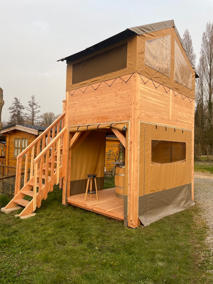 *Cabane Perchée Insolite 2*au Bord Du Lac D'ardres - Ardres