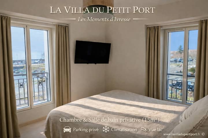 Chambre Double & Sdb - Clim / Parking / Vue Lac - Aix-les-Bains