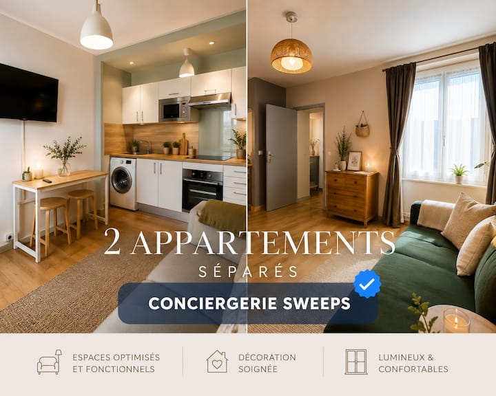 2 Appartements Centre-ville Jusquà 4 Pers - Fontainebleau