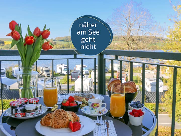 Stylish Holiday Apartment With Lake View, Balcony, Pool And Sauna - Bad Sassendorf
