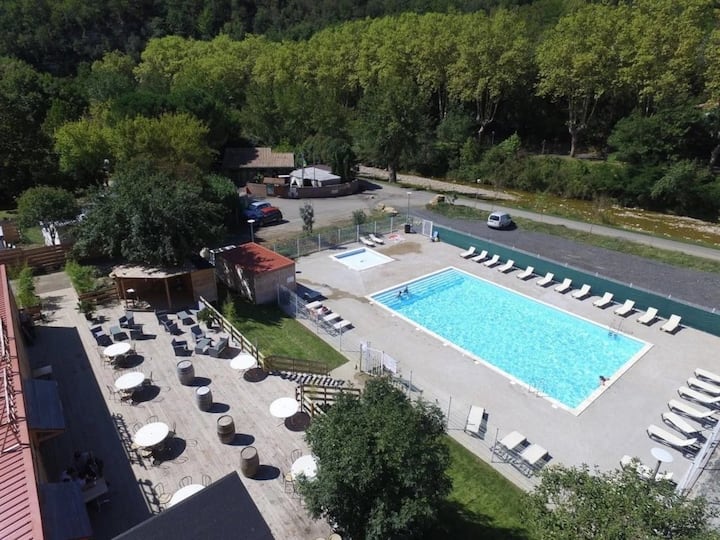 Zecamping 3* Mobil Home 25m² Piscine - Rennes-les-Bains
