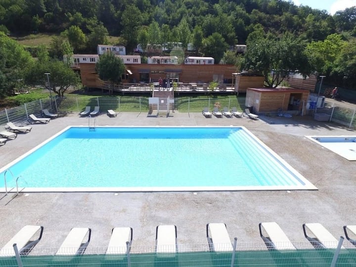 Zecamping 3* Mobil Home 31m² Piscine - Rennes-les-Bains