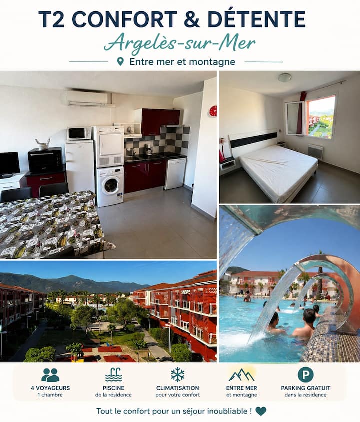 Séjour Détente Avec Piscine Et Cadre Naturel Zen - Argelès-sur-Mer