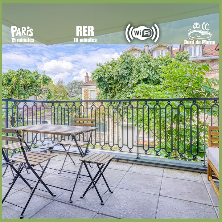 Perle De Lumière: Terrasse D'exception 15 Mn Paris - Le Perreux-sur-Marne