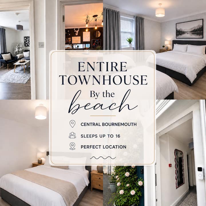 Mews House | 5br. Near The Beach & Sleeps16. - Bournemouth