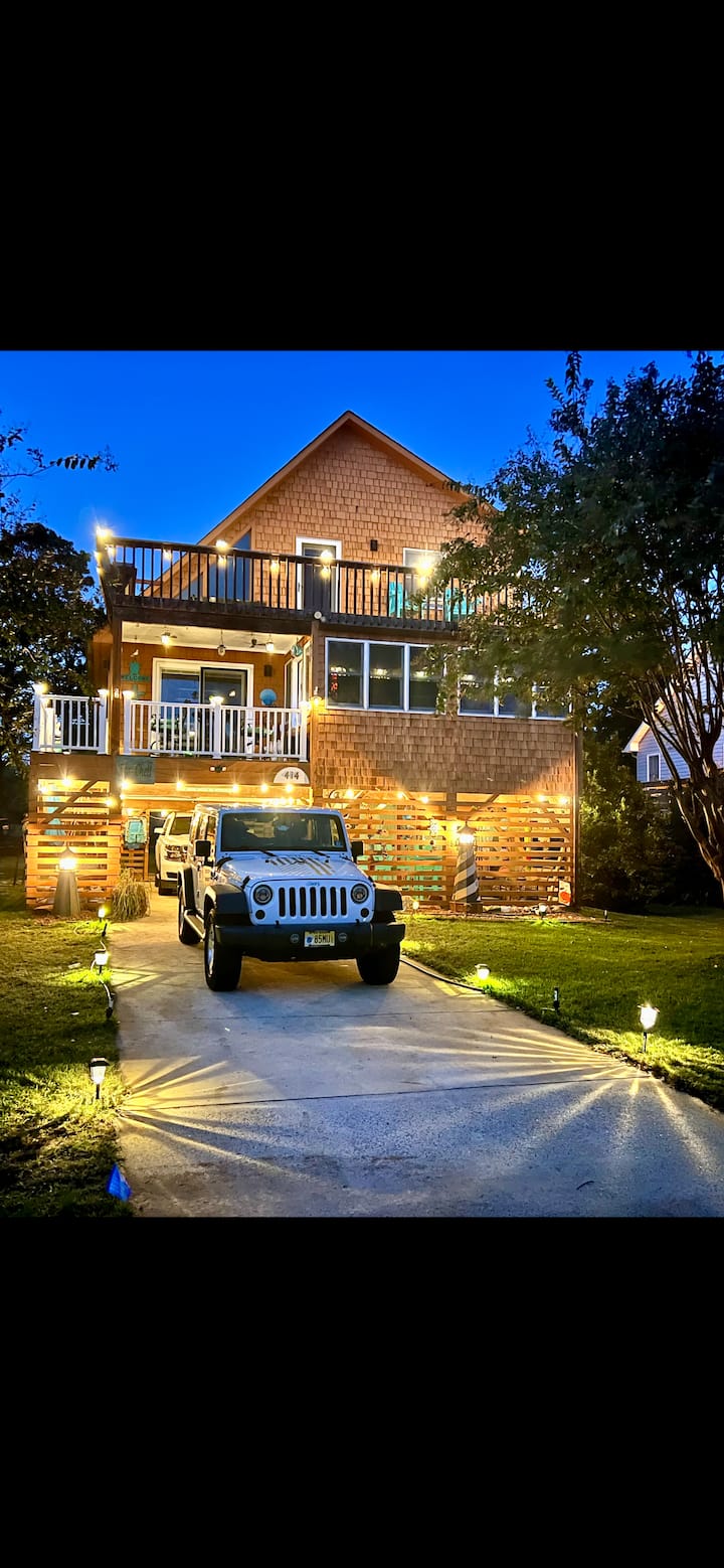 Obx 3br Soundside | Fire Pit, Decks & Sunsets - Kitty Hawk, NC
