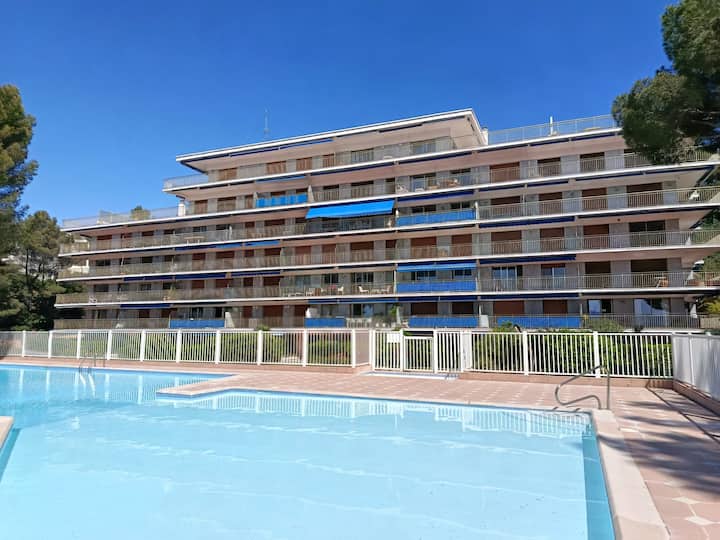 Studio 4 Pers · 2 Espaces Nuit · Piscine & Parking - Agay