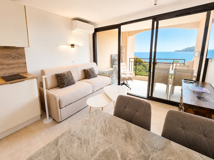 Villa Francia T1b, 4p, Pk, Balcon Vue Mer, Piscine - Cannes