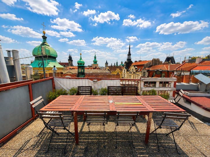 Terrace Penthouse & Parking Assistance - Praga