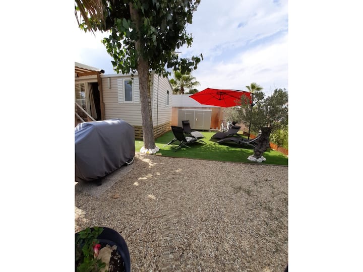 Mobil-home (Clim+tv+lv+ll) Camp. Sables Du Midi 4* - Vendres