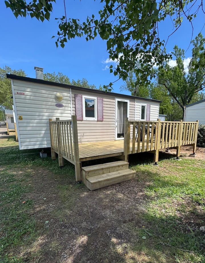 Mobil Home Paisible En Bord De Riviere - Roquebrun