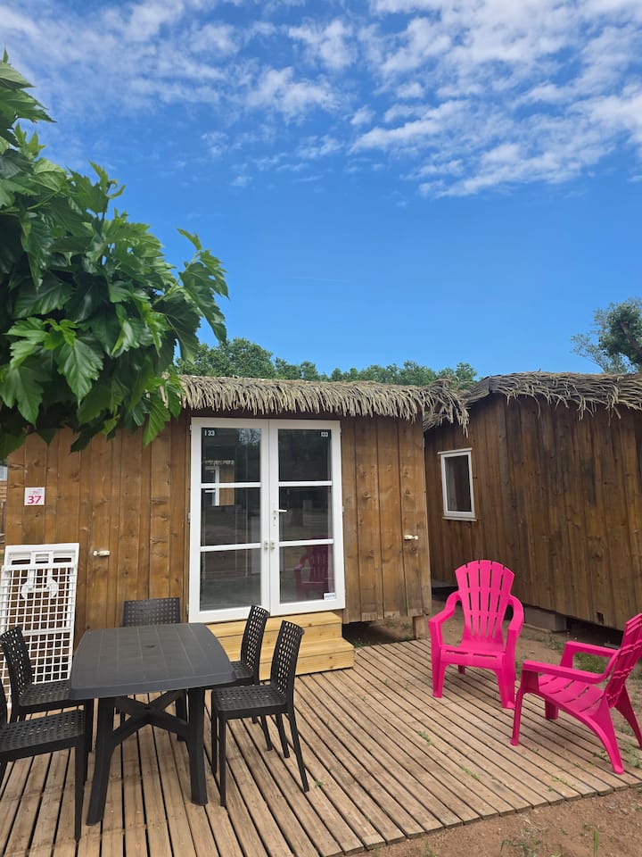 Cabane Paillote 5 Places - Roquebrun