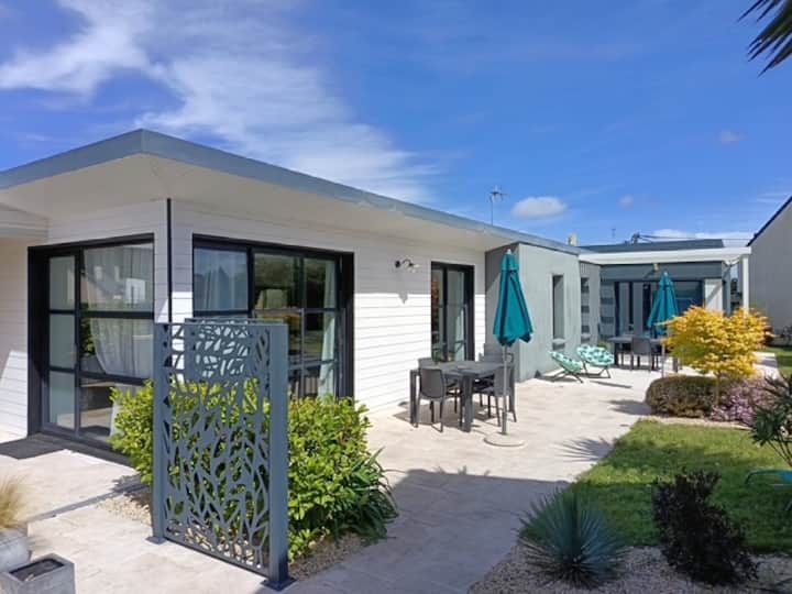 Villa Contemporaine 160m2 Plain-pied Jardin 500 M² - Larmor-Plage