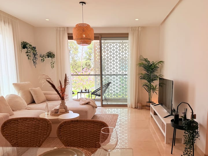Boho Chic 1br L’orangeraie Souissi - Pool & Gym - Rabat