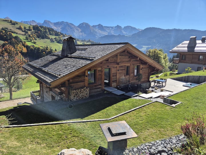 Chalet Avec Jacuzzi, Vue Imprenable Sur Les Aravis - Le Chinaillon