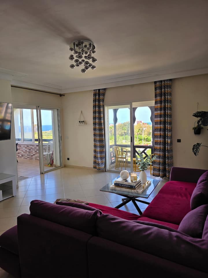 Marina Golf : Vue Mer & Piscine - Asilah