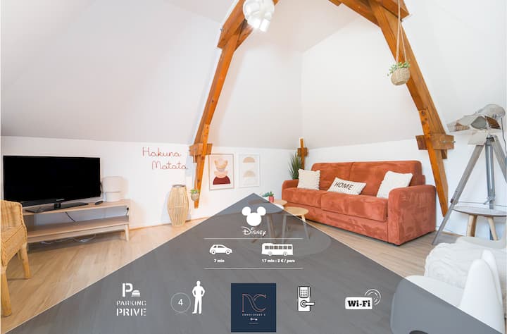 *Disneyland-paris* 4 Personnes, Wifi, Parking - Magny-le-Hongre