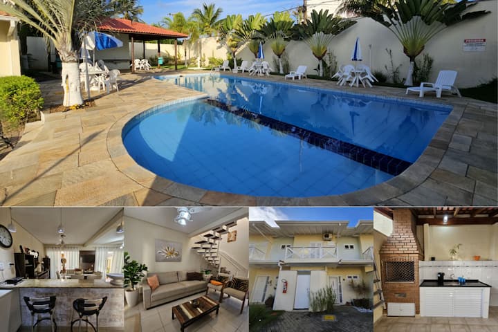 Casa 3 Quartos A 300m Do Mar Em Cond. Alto Padrão - Peruíbe