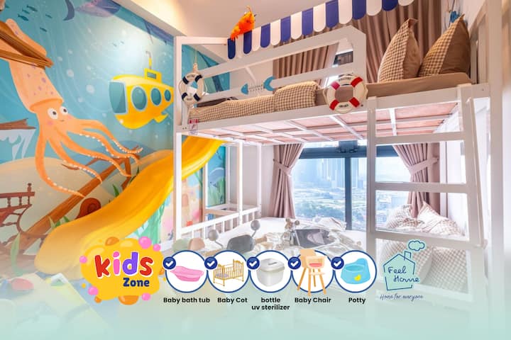 The “Can We Stay Again?” Kids Room Next To Lrt - Kuala Lumpur