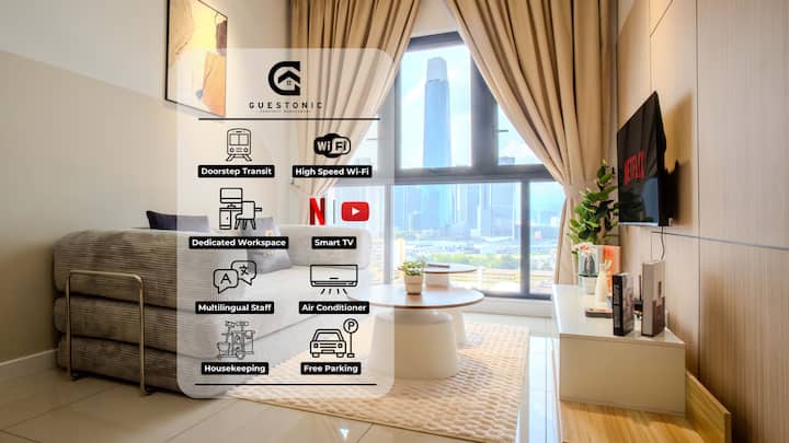 Skyline Kl | 1br | Cozy | Wi-fi | Lrt | Sky1.04 - Kuala Lumpur