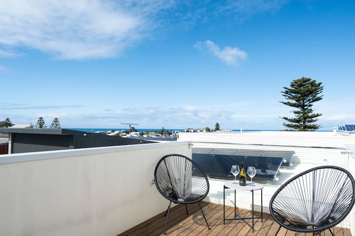 Views From Rooftop Deck - Central Og - Ocean Luxe! - Geelong