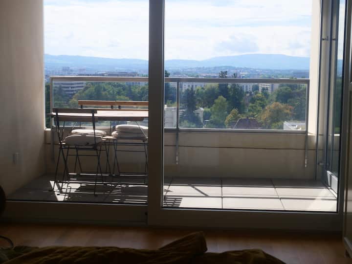 Bright Flat With Stunning View 15min From Airport - Genève