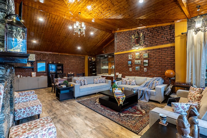 Rustic 3br Stone Villa W/ Himalaya Valley Views - Dhanaulti