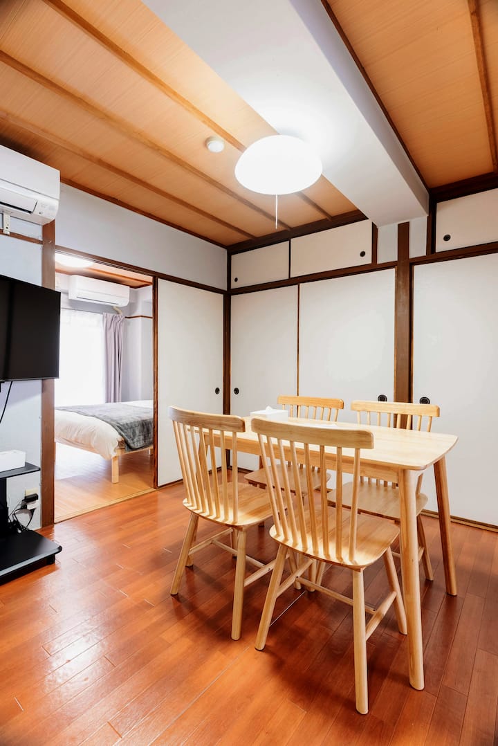 博多駅徒歩8分｜キャナルシティ徒歩9分｜52㎡の広々個室｜最大5名｜wifi・洗濯機・キッチン付 - Fukuoka Prefecture, Japan