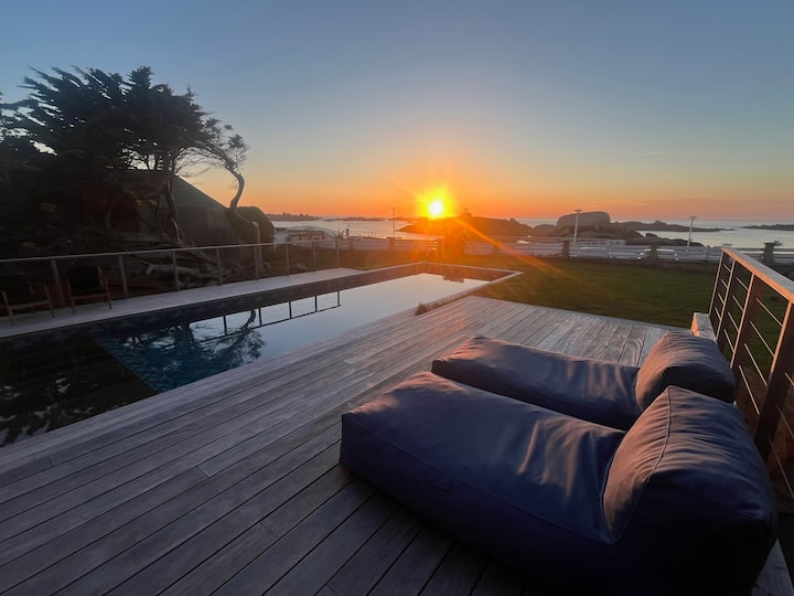 Villa Koz Iliz - Chambre Costaérès - Vue Sur Mer - Perros-Guirec