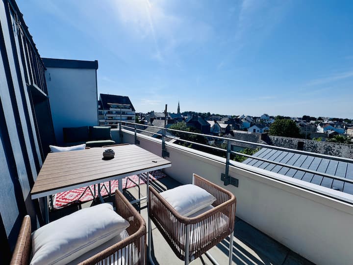 Appartement T4 Duplex Centre-ville/marché Et Port - Batz-sur-Mer