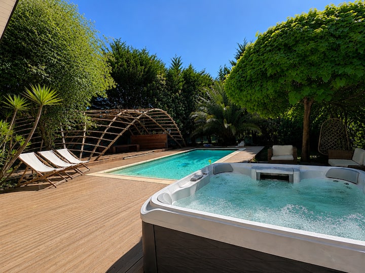 Villa Blue : Piscine/jacuzzi/10 Min De Biarritz - Biarritz