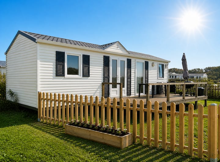 Mobile-home Vue Mer, Cosy, Lumineux Taxes Incluses - Hardelot-Plage