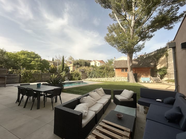 Location Maison Malmousque,  Piscine Et Pétanque - Marseille