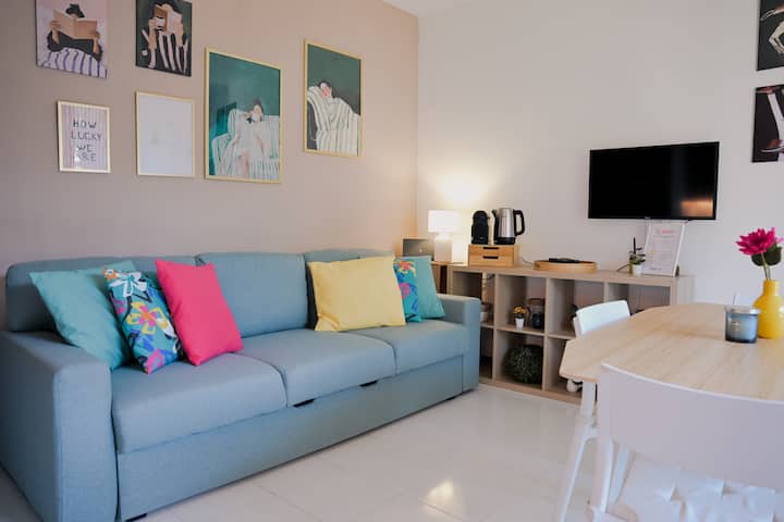 [250m Dal Lago] Bilocale Con Terrazzino & Piscina - Desenzano del Garda