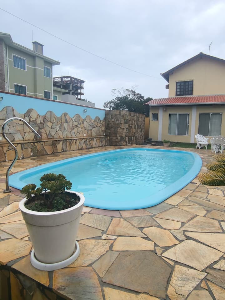 Refúgio Com Piscina E Jardim! - Itapoá