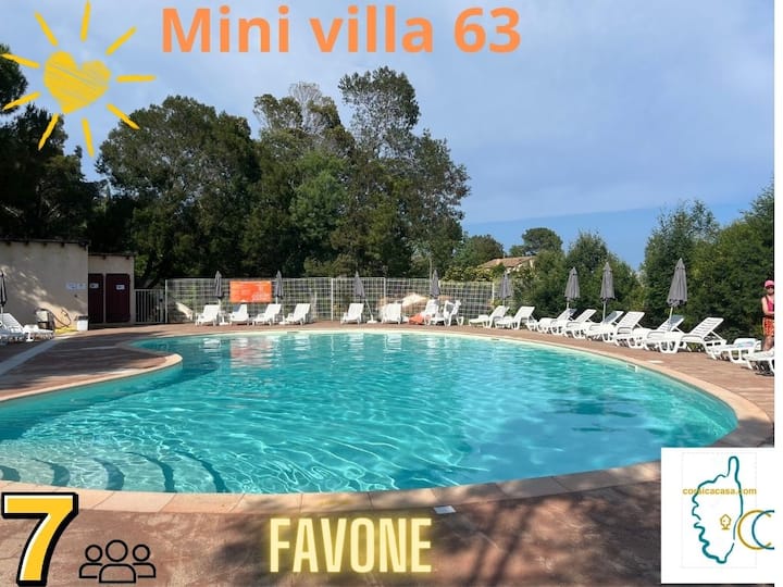 Mini Villa 5/7 Pers, Piscine, Plage à 2 Mn Favone - Solenzara