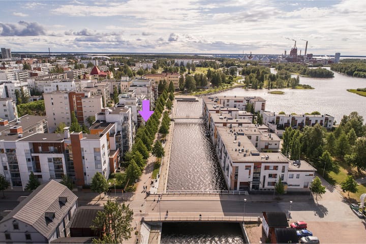 Uniikki Kolmio Merinäköalalla, Oma Piha Ja Sauna - Kiiminki