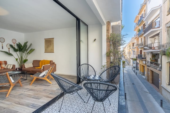 Piso Céntrico Con Terraza A 5 Minutos De La Playa - Calella