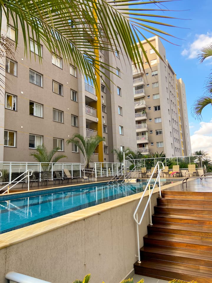 2 Quartos | Garagem | Churrasqueira | Piscina. - Curitiba